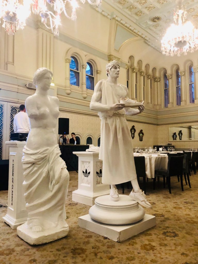 Adidas Product Launch - Human Statue Bodyart